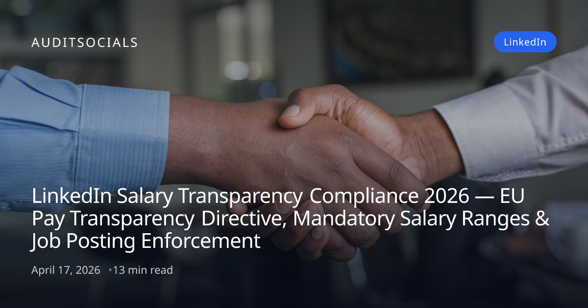 LinkedIn Salary Transparency 2026: EU Pay Directive Compliance
