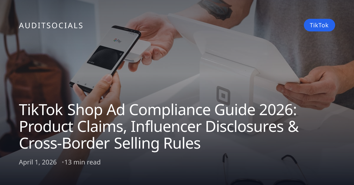 TikTok Shop Ad Compliance 2026: Claims & FTC Rules