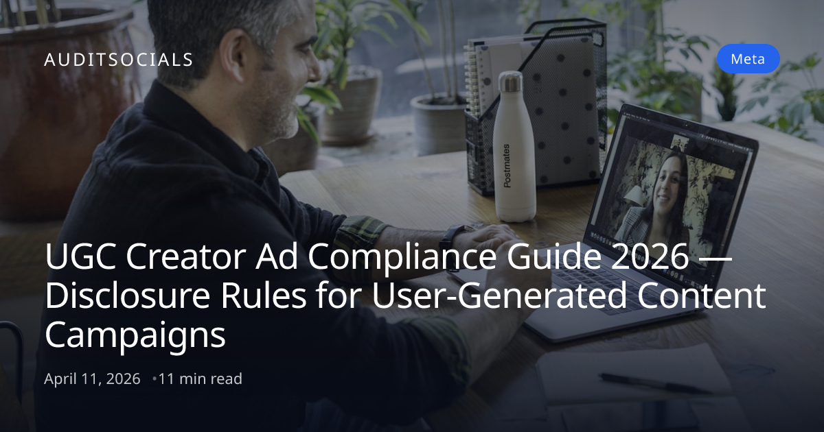 UGC Ad Compliance Guide 2026: Disclosure Rules