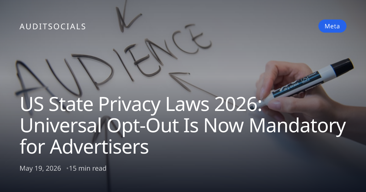 US State Privacy Laws 2026: Mandatory Opt-Out for Advertisers