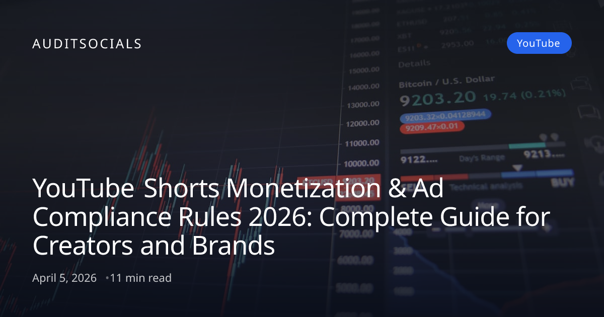 YouTube Shorts Monetization 2026: Eligibility + Ad Rules